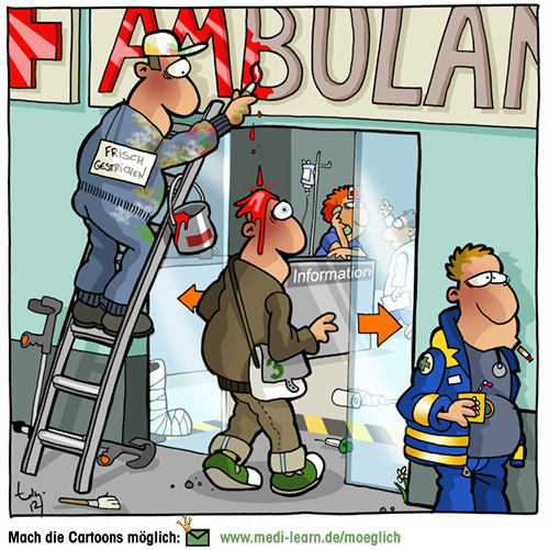 Auf der Webseite www.medi-learn.de/cartoons findet Ihr 400 weitere Cartoons inklusive E ...