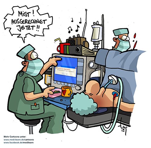 Auf der Webseite www.medi-learn.de/cartoons findet Ihr 400 weitere Cartoons inklusive E ...
