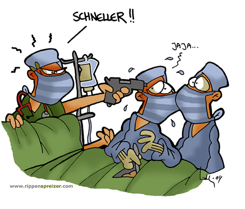 Auf der Webseite www.medi-learn.de/cartoons findet Ihr 400 weitere ...