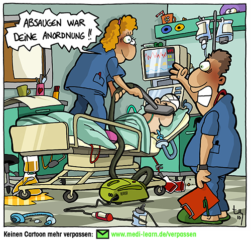 Auf der Webseite www.medi-learn.de/cartoons findet Ihr 400 weitere ...